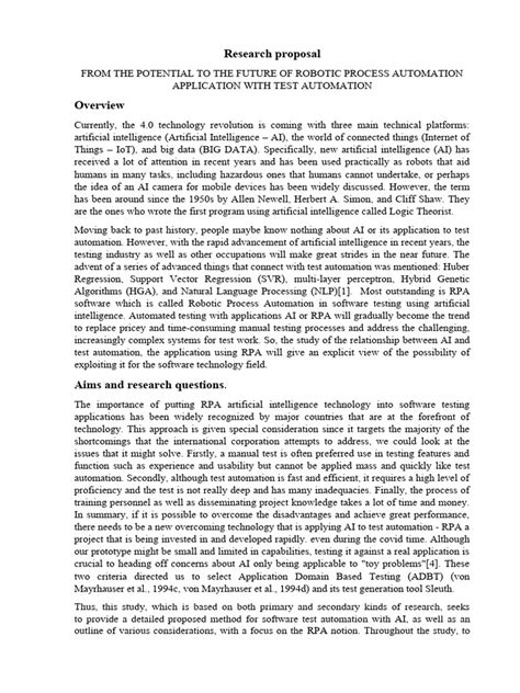 Research Proposal Pdf Artificial Intelligence Intelligence Ai