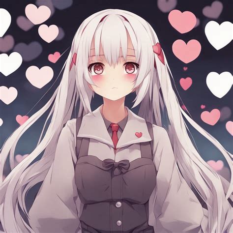Cute Anime Girl With Heart Eyes By Skyarid On Deviantart