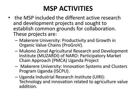 Ppt Msp Activities 2011 Powerpoint Presentation Free Download Id