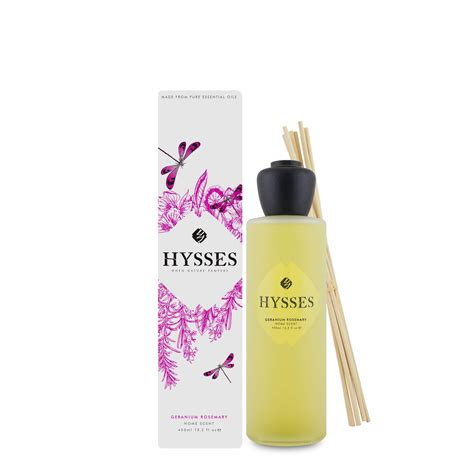 Home Scent Reed Diffuser Geranium Rosemary Hysses Singapore