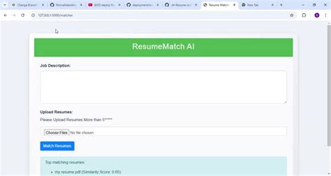 Nimra Aslam On Linkedin Resumematcher Nlp Flask Machinelearning Jobmatching Innovation