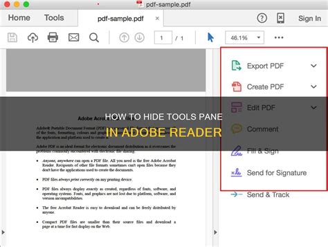 How To Hide Tools Pane In Adobe Reader Cycookery