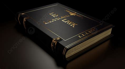 Law Illustrated In 3d A Rendered Book Background Legal Lawyer