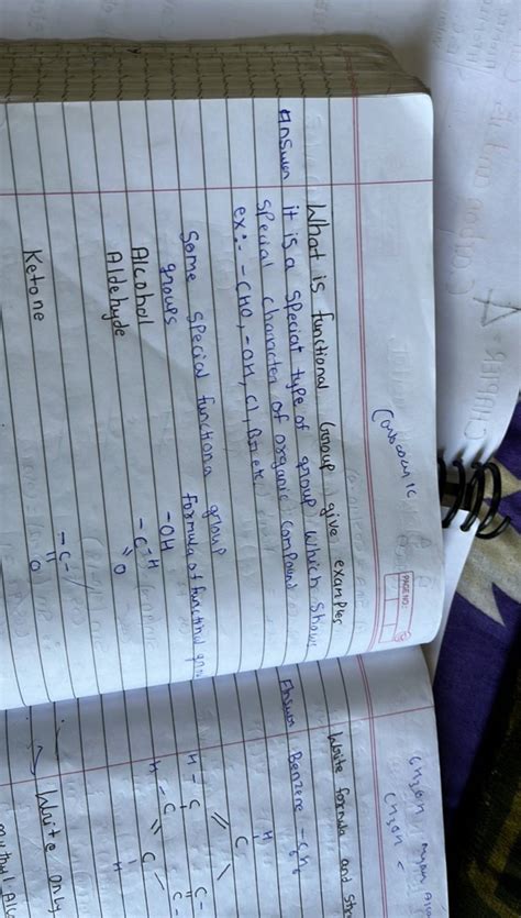 What Is Functional Goroup Give Examples Answen It Is A Speciat Type Of Gr