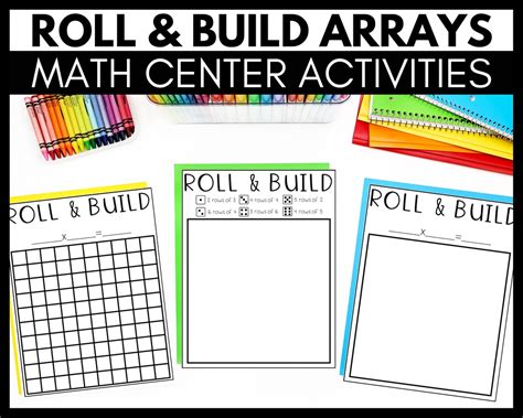Multiplication Arrays Roll And Build Arrays Multiplication Practice