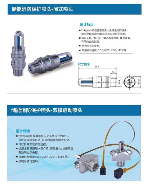 储能消防保护喷头 闭式喷头
