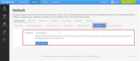 YouTube Filtering Web Safety