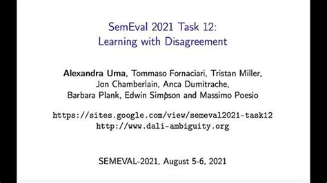 Underline SemEval Task Learning With Disagreement