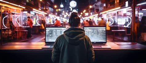 Unraveling Digital Secrets Young It Engineer Decoding Data Premium Ai