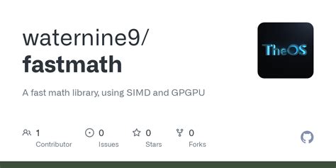 Github Waternine9fastmath A Fast Math Library Using Simd And Gpgpu