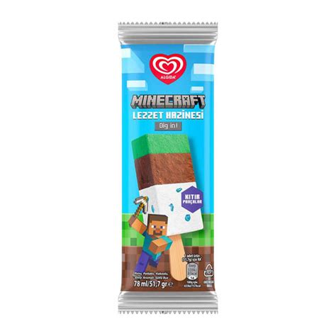 Algida Minecraft Stick 78 Ml Tekli Dondurmalar Sütlü Tatlı