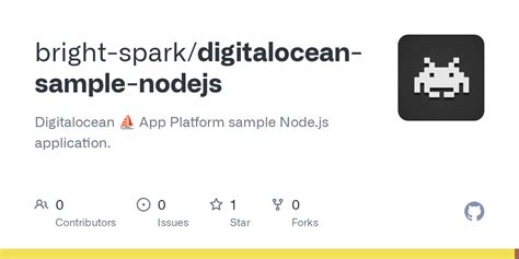 Github Bright Sparkdigitalocean Sample Nodejs Digitalocean ⛵ App Platform Sample Nodejs