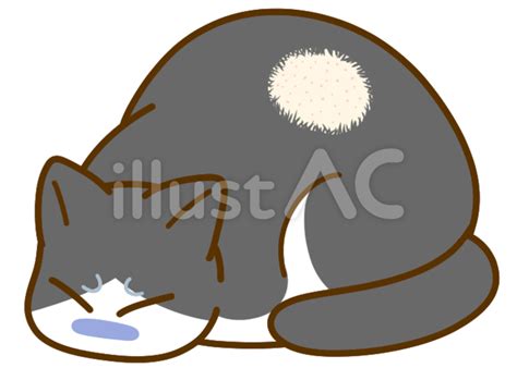抜け毛ぶち猫イラスト No 22821808｜無料イラスト・フリー素材なら「イラストac」