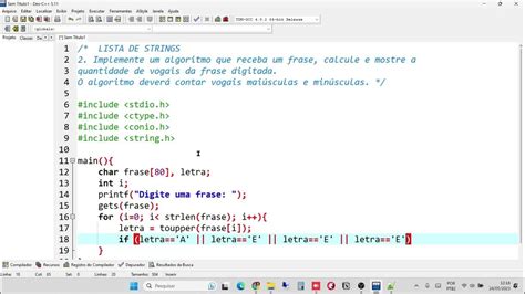 Resolvendo Lista De Strings 02 Youtube