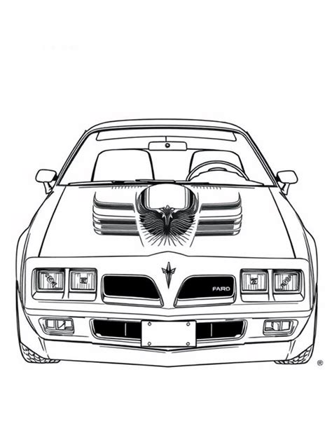 12 Free Printable Pontiac Firebird Coloring Pages To Enjoy