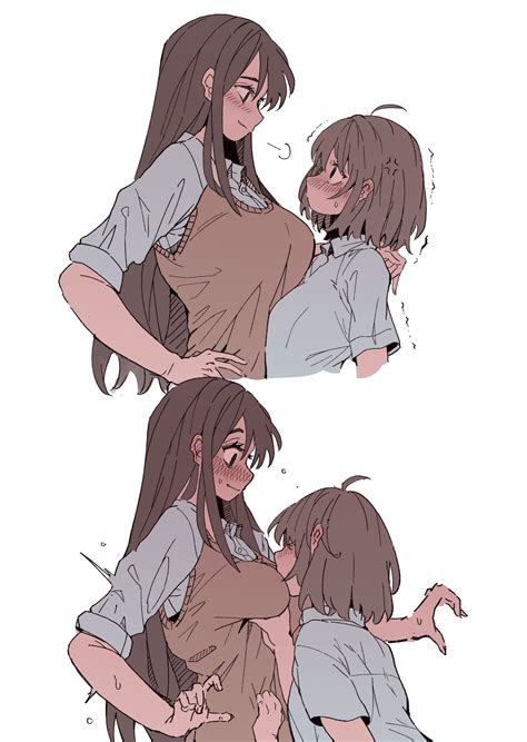 Huyunokure Original Commentary Request Highres 2girls Ahoge Anger