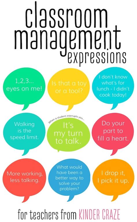 Classroom Management Phrases For Teachers February