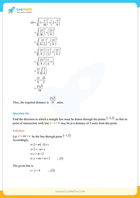 Ncert Solutions For Class 11 Maths Chapter 10 Straight Lines Miscellaneous Exercise
