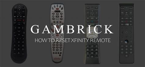 How To Reset Xfinity Remote Easy Step By Step Guide Modern Design