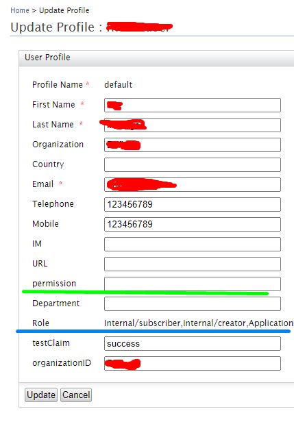 WSO Identity Server Get Role S Permissions Stack Overflow