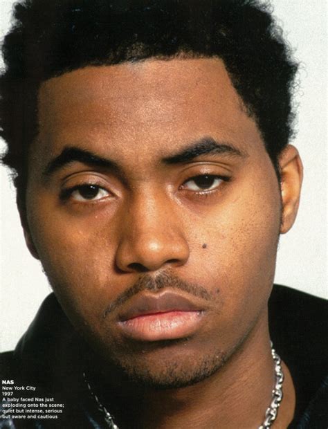 A Rare Picture Of Nas With Hair Hiphopimages