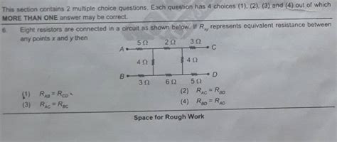 this section contains 2 multiple choice questions each question has 4 ch