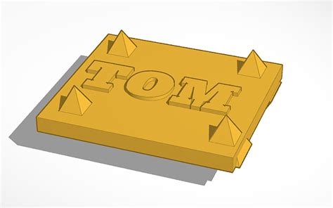3d Design Tom Tinkercad