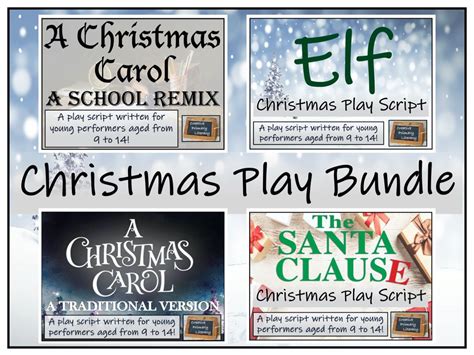 Ks2 Drama A Bundle Of Four Christmas Play Scripts Teaching Resources