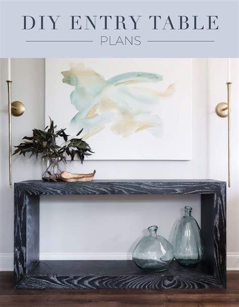 Entry Table Diy At Charlotte Thrower Blog