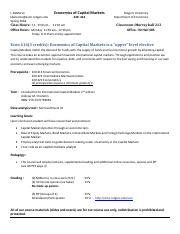 220 414 Sp2018 Syllabus L DeMarco Pdf L DeMarco Economics Of Capital