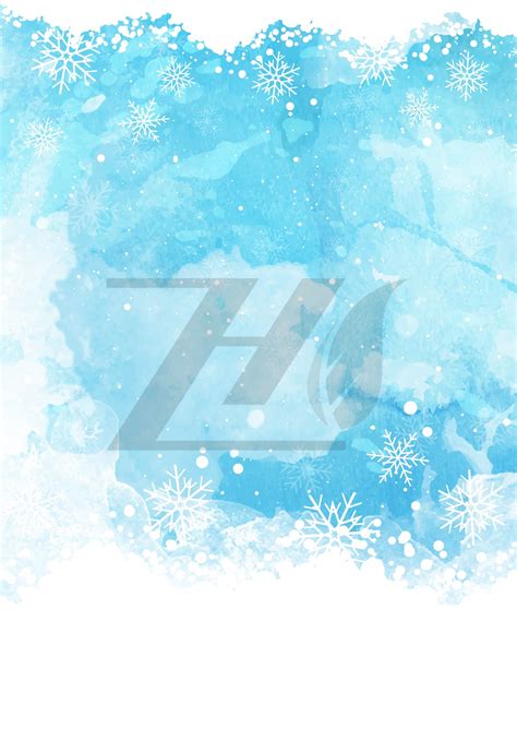 دانلود پس زمینه آبرنگی طرح دانه برف دانلود رایگان فایل لایه باز، Psd