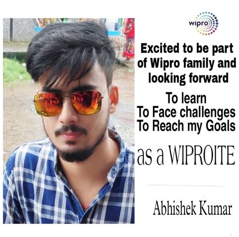 Abhishek Tiwary On Linkedin Wiproite Firstjob Latepost Grateful