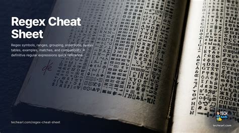 Regex Cheat Sheet Syntax Examples And Engine Support 2026