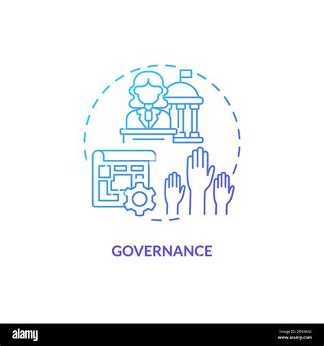 Governance Blue Gradient Concept Icon Stock Vector Image And Art Alamy