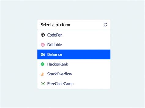 선택 메뉴를 따라다니는 드롭다운 메뉴 Pure Css Select Box With Direction Aware Hover Effect Happycgi