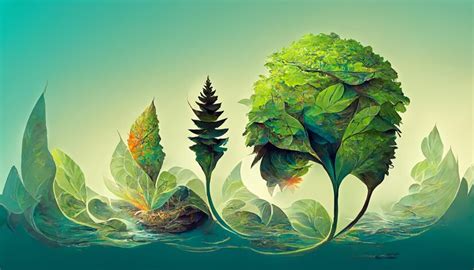 Premium Photo Beautiful Nature Upside Down Or Inside Out Illustrations
