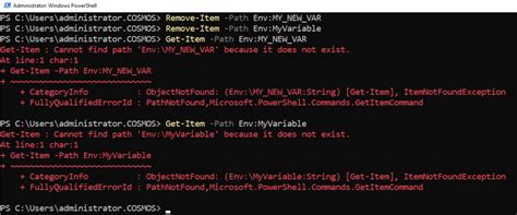 Powershell Environment Variables