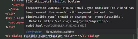 [bug] vue2 volar warning when use sync modifier · issue 824