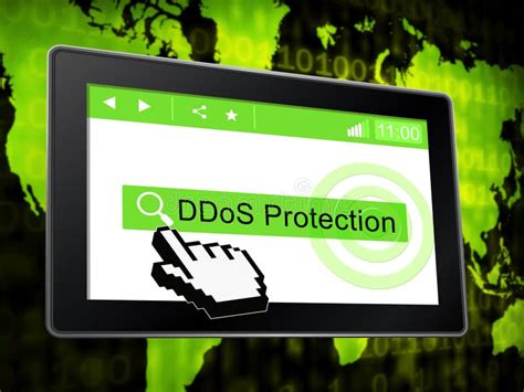Ddos Protection Denial Of Service Security 3d Illustration Stock
