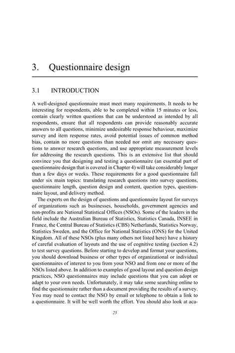 Pdf Questionnaire Design