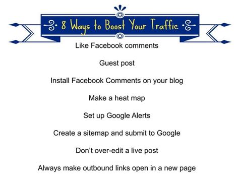 8 Ways To Boost Traffic Pptx