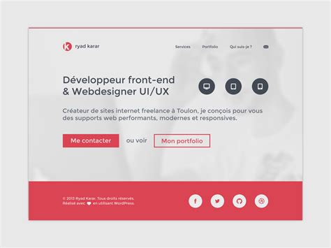 My New Responsive Website By Ryad Karar On Dribbble