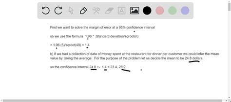 Solvedconstruct A 95 Confidence Interval Estimate For The Population