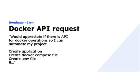 Docker Api Request Ploi Roadmap