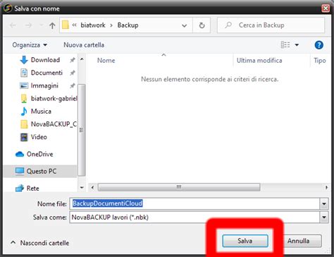 Guida Configurazione Backup Cloud Con Novabackup