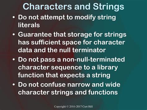 Secure Coding Rules For C Copyright © Curt Hill Ppt Download