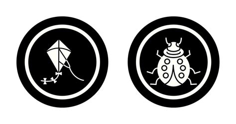 Kite And Ladybug Icon 32788450 Vector Art At Vecteezy