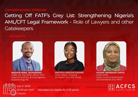 Acfcs Fatf Webinar Aml Compliance Acfcs West Africa Chapter