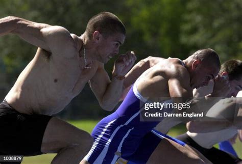 Kyle Vander Kuyp And Patrick Johnson Of Australia In Action During