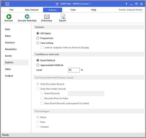 Mp Sir Statistic Tab — Seerstat Help System